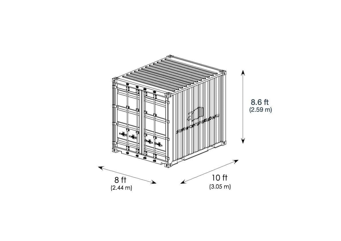 10ft shipping container - Compact, cost-effective & strong