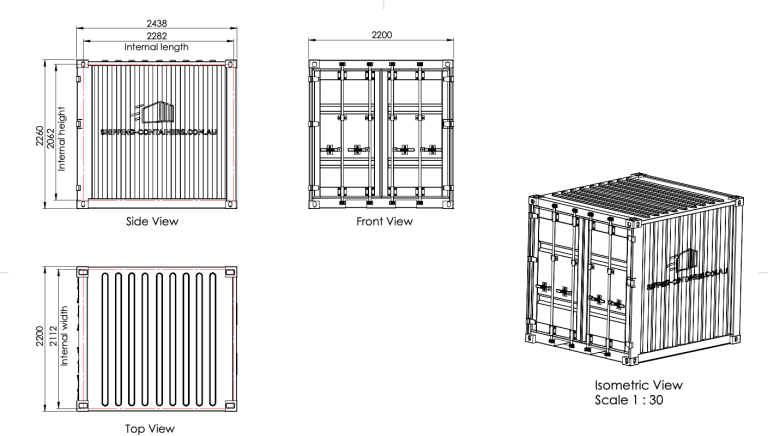 Shipping Container Dimensions & Sizes in Australia | 8ft, 10ft, 20ft & 40ft