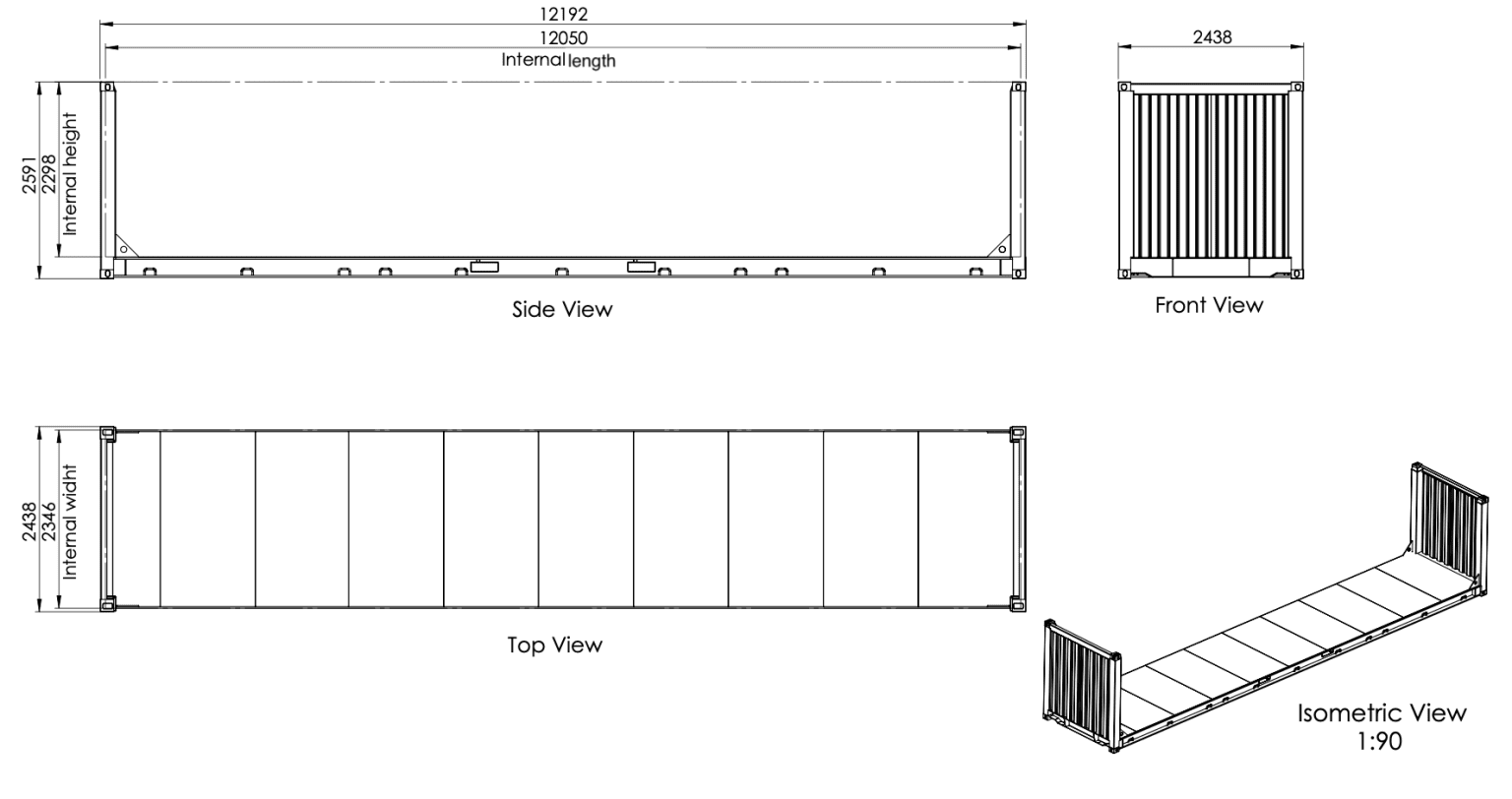 Shipping Container Dimensions & Sizes in Australia | 8ft, 10ft, 20ft & 40ft